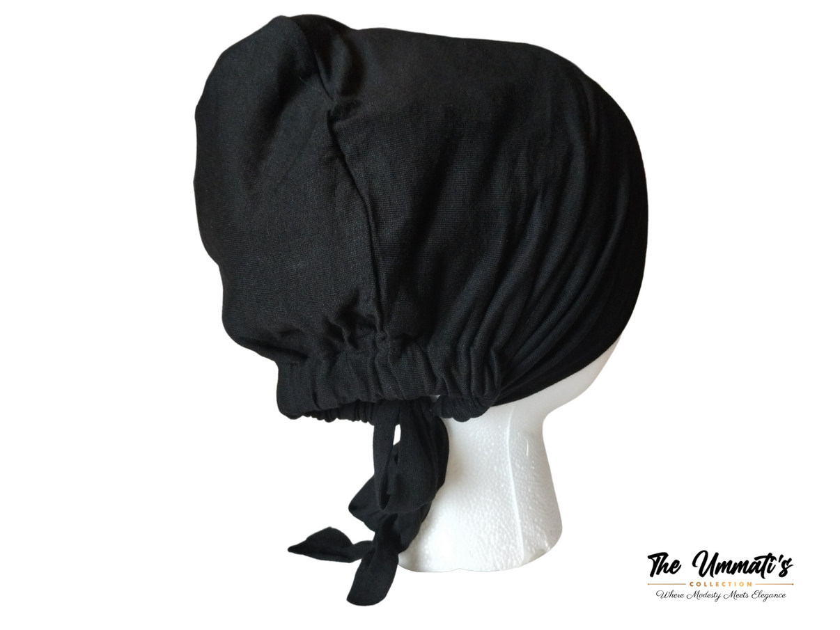 Satin Lined Hijab Undercap - Black – theummatis